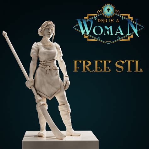 Download Lily Human Barbarian Dnd Is A Woman Free Stl Von The Printing Goes Ever On