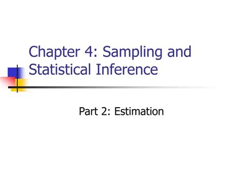 PPT Chapter Sampling And Statistical Inference PowerPoint Presentation ID