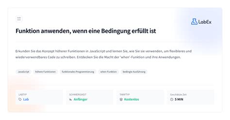Javascript Höhere Funktionen Funktional Programmierung Labex