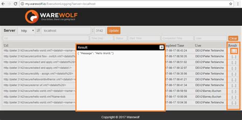 Execution Logging Warewolf Knowledge Base