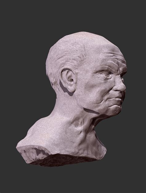 Ciaran Patterson Roman Senator Bust Zbrush Sculpt