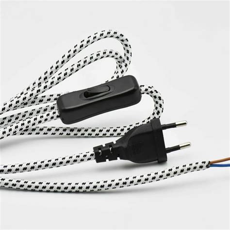 M X Mm Lamp Switch Wire European Plug Lamp Power Cord With Switch Floor Lighting
