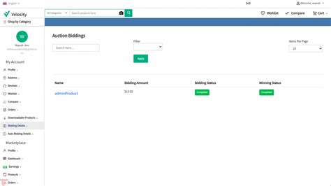Laravel Ecommerce Multi Vendor Auction