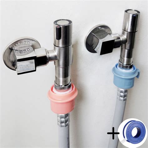 납작수전 슬림수전 세탁기 수도꼭지 수전 교체 1세트 액세서리 쿠팡