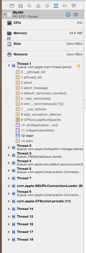 Objective C Tracing Cause Of Nsrangeexception Exception Breakpoint