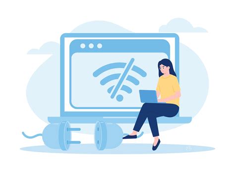 Network Troubleshooting On A Computer Concept Flat Illustration 46101176 Vector Art At Vecteezy