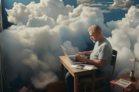 Premium Photo The Power Of Cloud Computing Seamless Data Transmission