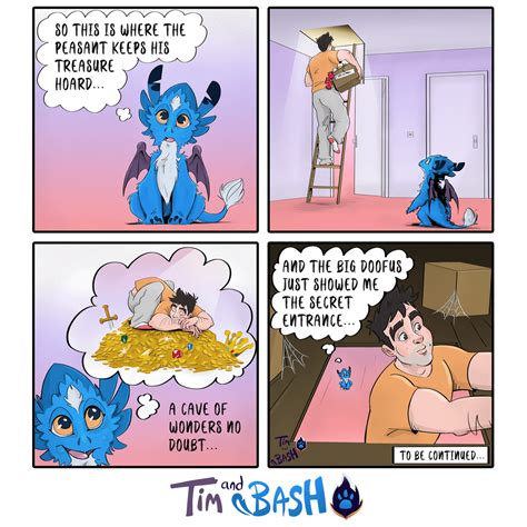 Tim Is A Very Strange Dragon 🤣🤣 Tim And Bash Comic Issue 006 R Dragon