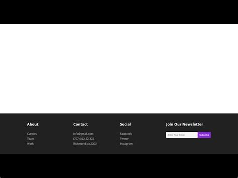 Responsive Footer Design Html Css