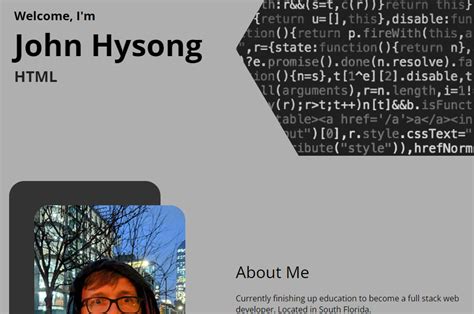 Github Johnatticus React Portfolio V Second Attempt