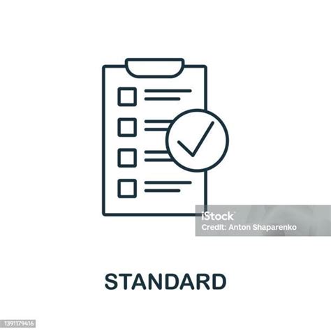 표준 아이콘 윤곽선 스타일입니다 로고 그래픽 디자인 등을 위한 얇은 선 창조적인 표준 아이콘 건강 진단에 대한 스톡 벡터 아트 및 기타 이미지 Istock