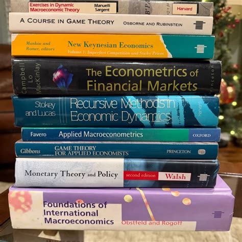 Graduate Economics Textbook Bundle 9 Books Game Theory Macro