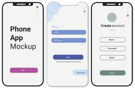 Premium Vector Elegant And Functional App Ui Mockup