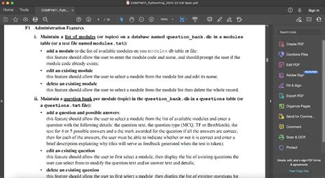 Solved E Comp1811python Proj2021 22 Cw Specpdf Home Tools