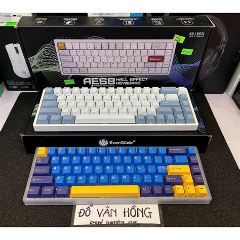 Kèm Switch L60 Wooting Bàn Phím Everglide Ae68 8000hz Rapid Trigger Magnetic Switch Keyboard
