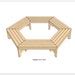 Hexagon Angled Bench Plans Etsy