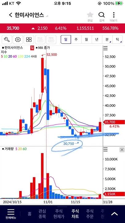 한미사이언스 하락 멈추고 반등 주식 주가 전망 Youtube