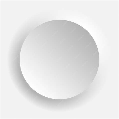 premium vector 3d grey neumorphic button vector art isolated circular neumorphism interface