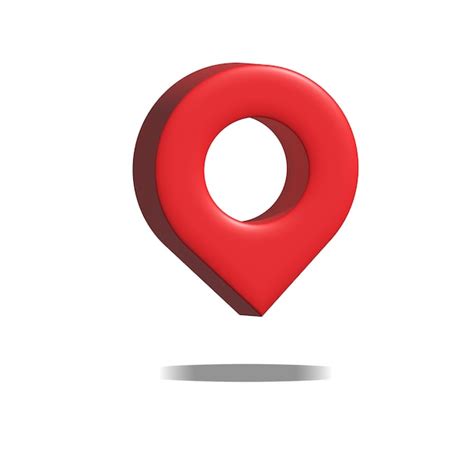 Premium Photo Map Pointer Icon Gps Location Symbol D Illustration