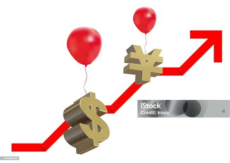 상승하는 통화 기호와 빨간색 풍선에 매달려있는 빨간색 화살표의 3d 그림 0명에 대한 스톡 사진 및 기타 이미지 0명 3차원 형태 개념 Istock