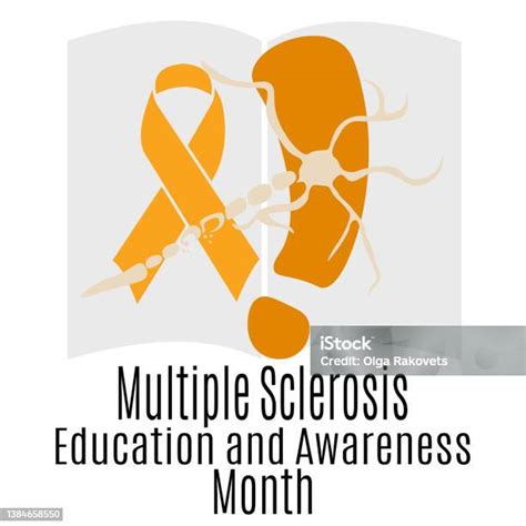 다발성 경화증 교육 및 인식의 달 의료 테마에 포스터 배너 전단지 또는 엽서에 대한 아이디어 3월에 대한 스톡 벡터 아트 및 기타 이미지 Istock