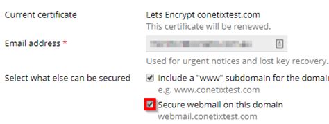 Plesk Onyx Secure Webmail With Lets Encrypt Free Ssl Certificate
