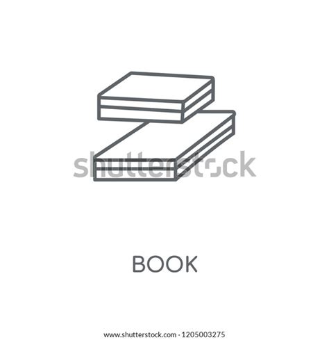 Book Linear Icon Book Concept Stroke Stock Vector Royalty Free