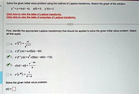 Video Solution Please Solve Yt Solve The Given Initial Value