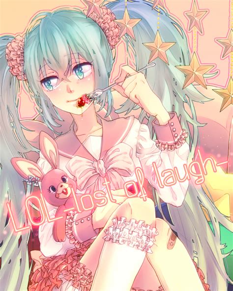 Yoon Mihee Hatsune Miku Hatsune Miku Lollipop Lol Lots Of Laugh