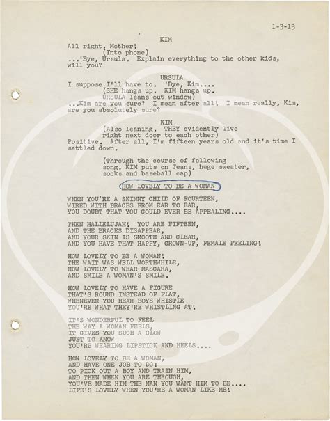 Bye Bye Birdie Original Script For The 1960 Musical By Michael