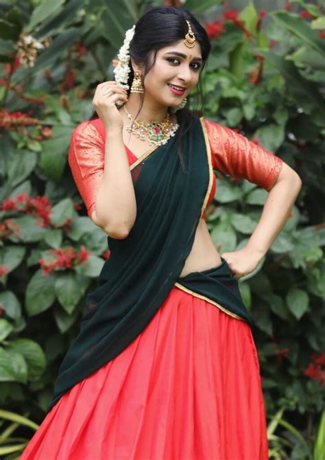 30 Most Trending Half Saree Design Ideas From Celebrities