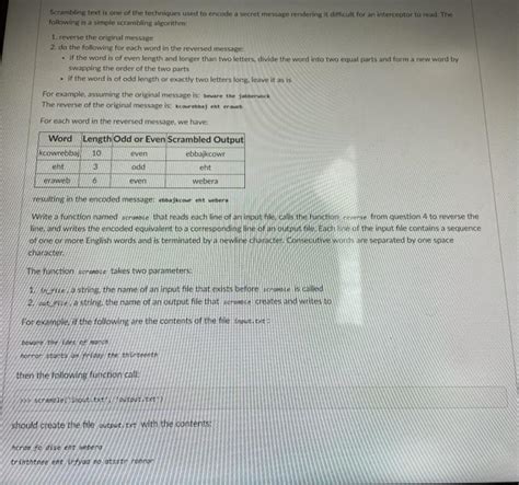 Solved Scrambling Text Is One Of The Techniques Used To