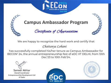 Chaitanya Lohani On Linkedin Becon2024 Campusambassador Edciitdelhi