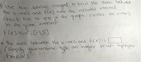 [answered] 9 Use The Definite Integral To Find The Area Between The X Kunduz