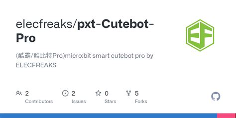 GitHub Elecfreaks Pxt Cutebot Pro