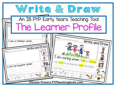 Early Years Ib Pyp Learner Profile Write And Draw Pyp Teaching Tools