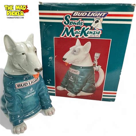 Vintage Bud Light Spuds Mackenzie Stein In Original Box