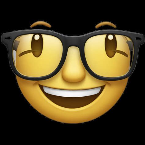 Laughing Glasses Emoji Ai Emoji Generator