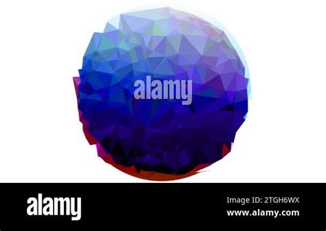 Isolated Abstract Blue Round Shape With Triangular Peaks White