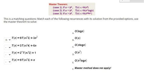 solved master theorem case 1 if a bo tn e nlogga