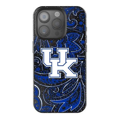 University Of Kentucky Wildcats Paisley Bling Cell Phone Case For