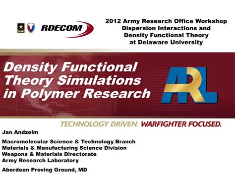 Pdf Density Functional Theory Simulations In Polymer …of Polymer Monte Carlo Multiscale Input