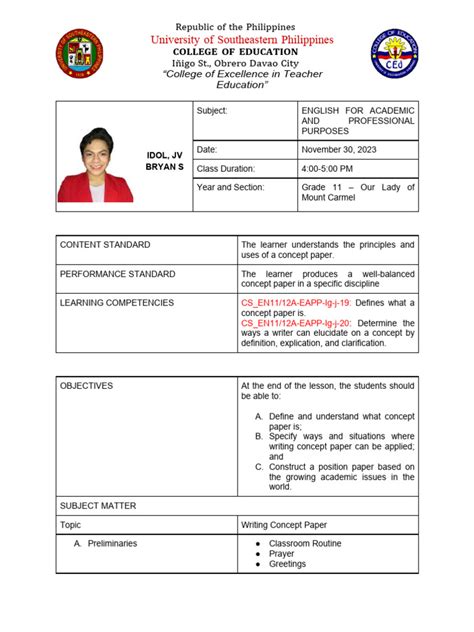 Eapp Lesson Plan Pdf Communication Interpersonal Communication