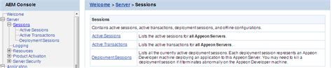 Sessions Appeon Server Configuration Guide For J2ee