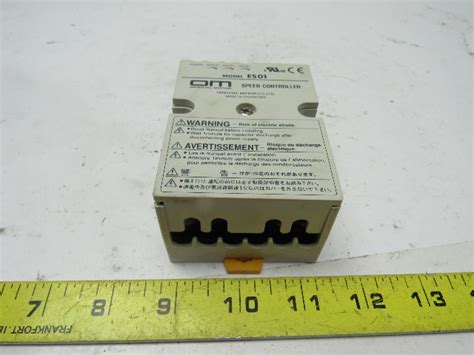 Oriental Motor Co Ltd Es01 Single Phase Speed Controller 115v