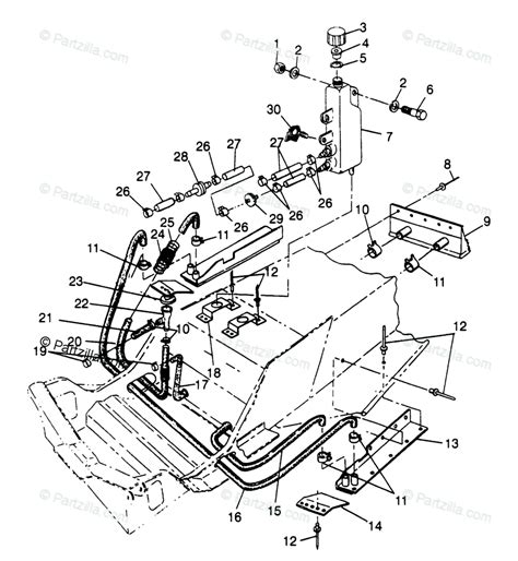 Polaris Snowmobile 1997 Oem Parts Diagram For Cooling System 500 European 500 E972764 500 Sks