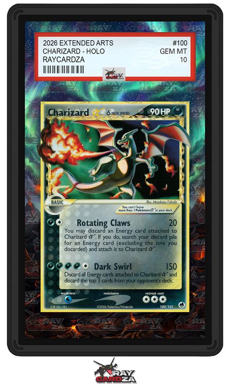 Charizard Gold Star 100 Extended Art Raycardza