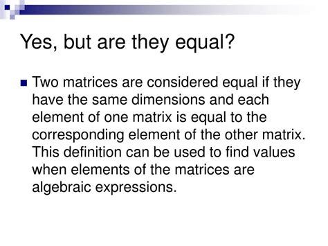 Ppt 42 An Introduction To Matrices Powerpoint Presentation Free