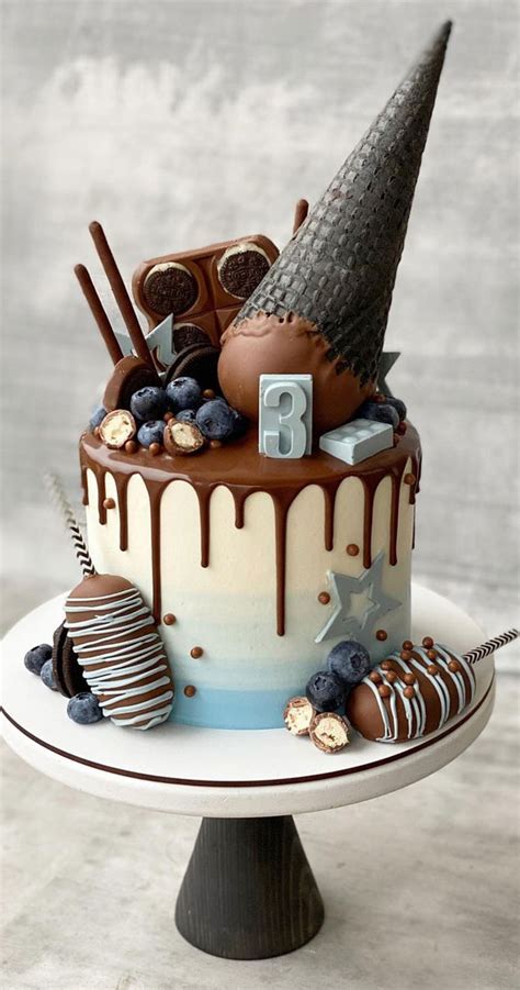 43 Cute Cake Decorating For Your Next Celebration Chocolate Birthday