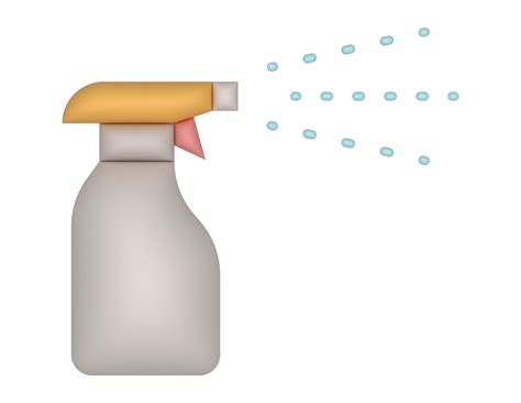 3d Water Spraying Bottle 28273904 Png